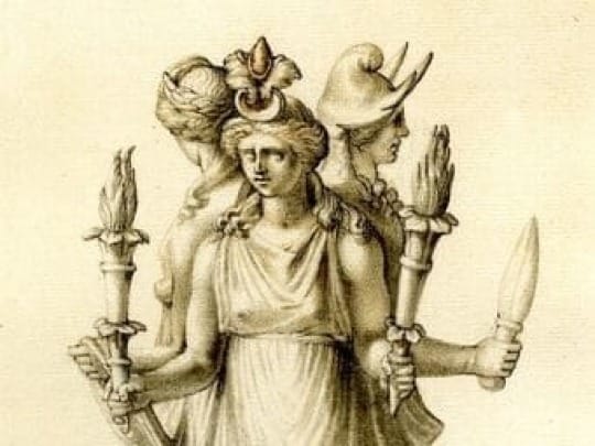 Hecate the Triple Goddess Symbolizes the Three Estrogens